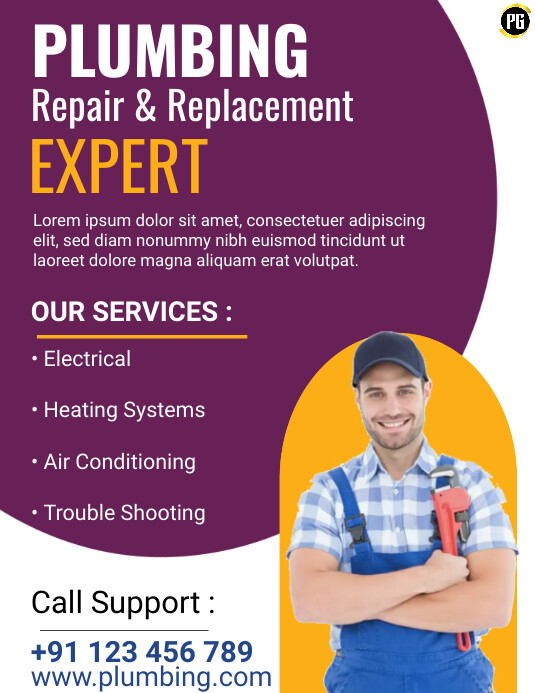 Purple Maximalist Corporate Ad Flyer (us Lett Template | PosterMyWall