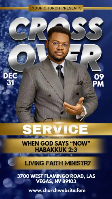 Purple Maximalist Cross Over Service Instagram Reel Template | PosterMyWall