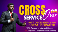 Purple Maximalist Crossover Service Youtube Thumbnail Template ...