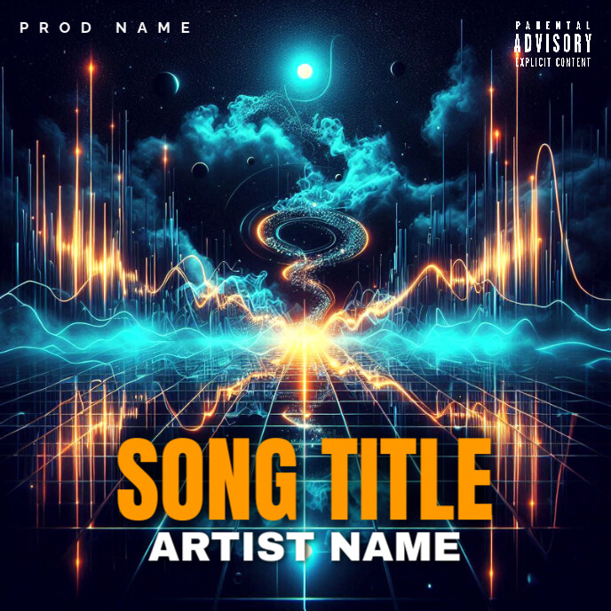 Purple Maximalist Dj Party Album Cover Template | PosterMyWall