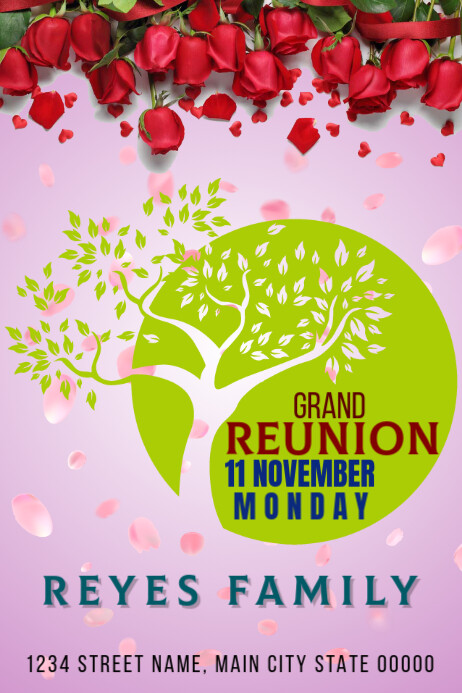 Copy of Purple Maximalist Family Reunion Poster | PosterMyWall