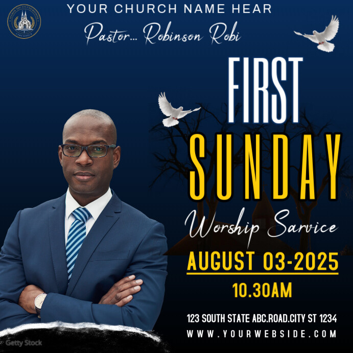 Copy of Purple Maximalist First Sunday Square (1:1) | PosterMyWall