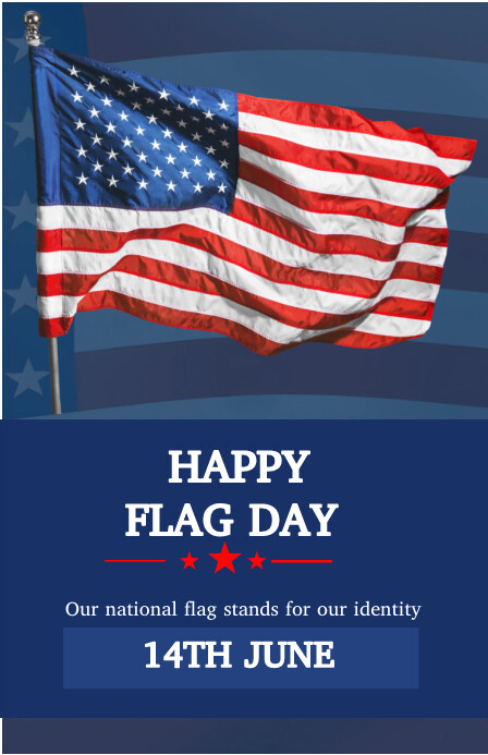 Purple Maximalist Flag Day Flyer Tabloid Template | PosterMyWall