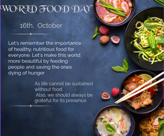 Purple Maximalist Food Event Medium Rectangle Template | PosterMyWall