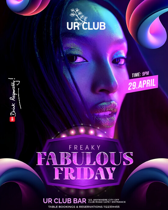 Copy of Purple Maximalist Freaky Friday Instagram Portrait | PosterMyWall