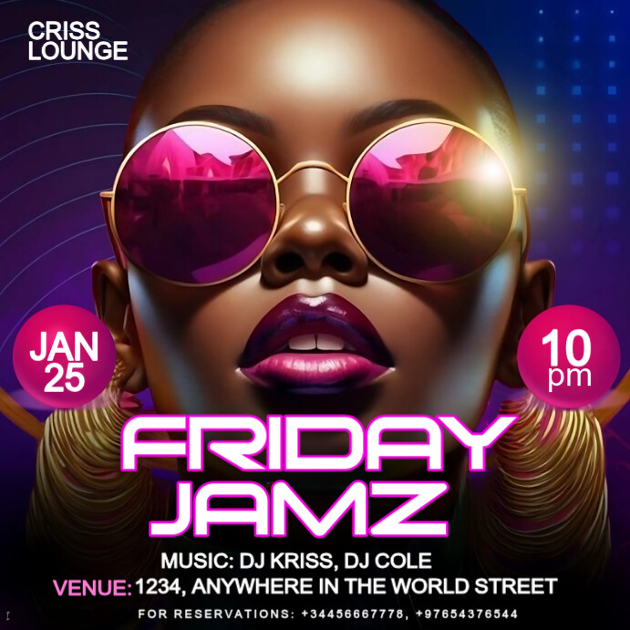 Copy of Purple Maximalist Friday Jamz Instagram Post | PosterMyWall