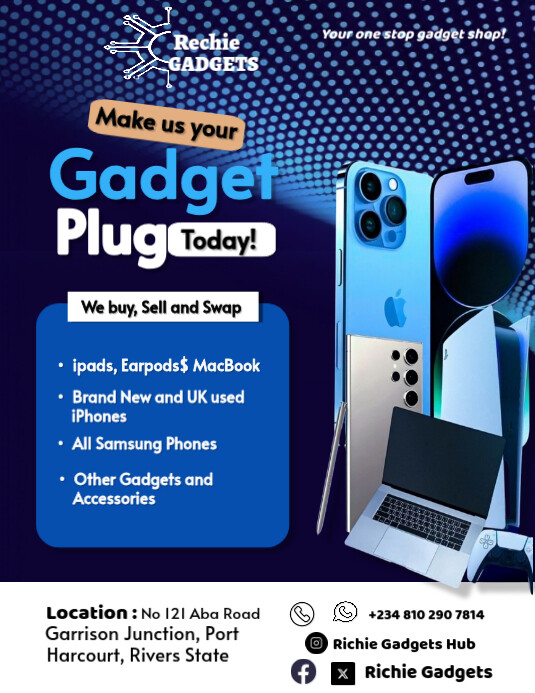 Copy of Purple Maximalist Gadgets Plug Flyer (us Letter) | PosterMyWall
