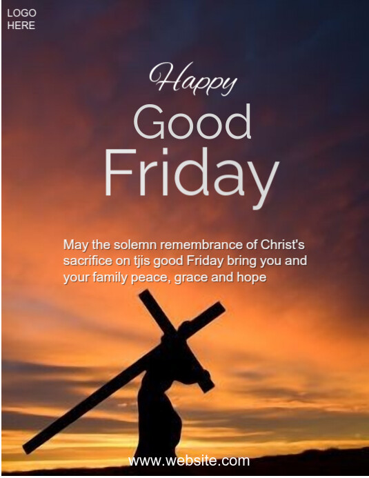 Copy of Purple Maximalist Good Friday Flyer (us Letter) | PosterMyWall