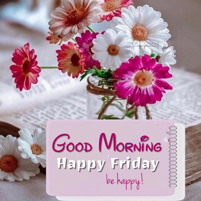 Purple Maximalist Good Morning Friday Instagram Post Template ...