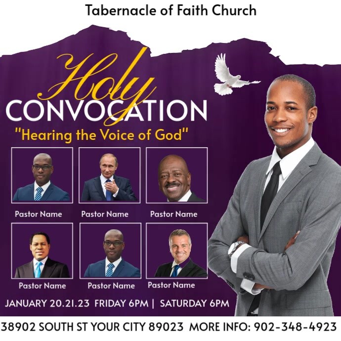Purple Maximalist Holy Convocation , Apostolic Flyer Jurisdicti ...