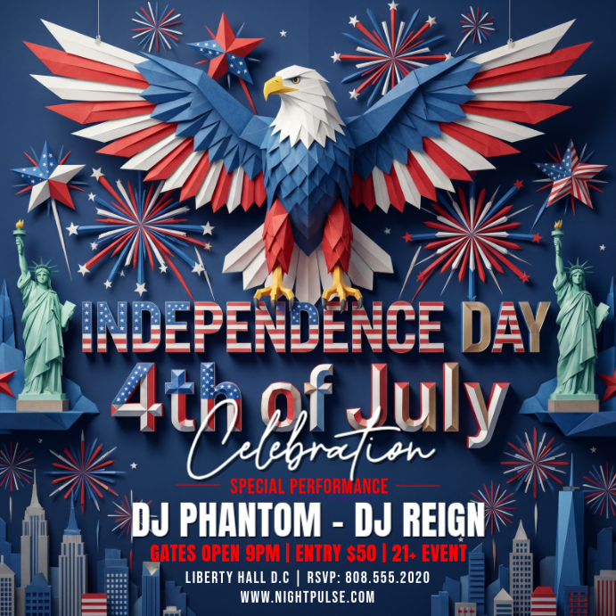 Independence Day Celebration Template | PosterMyWall