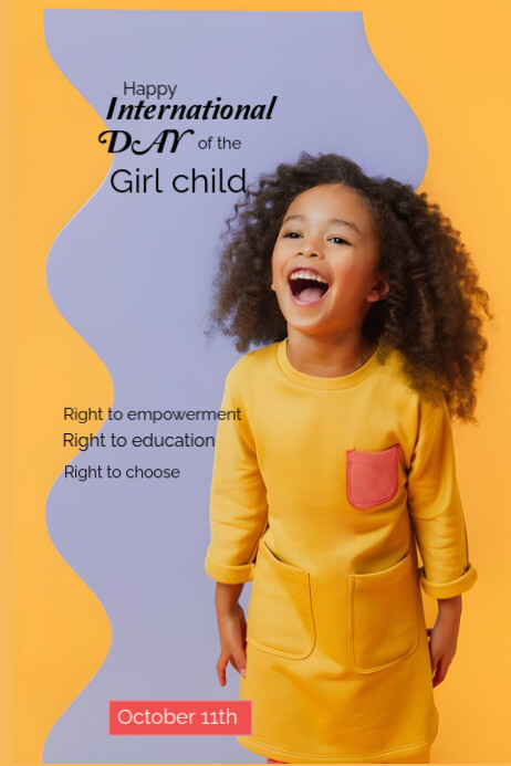 Purple Maximalist International Day Of The Gi Template | PosterMyWall