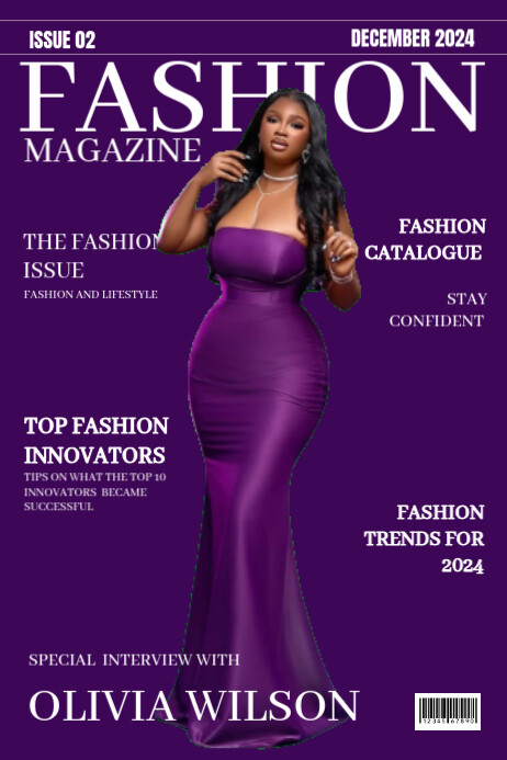 Copy of Purple Maximalist Magazine Cover Templates Poster | PosterMyWall