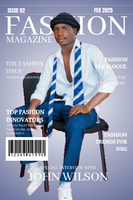 Plantilla de Purple Maximalist Magazine Cover Templates Poster ...