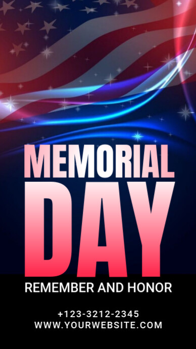 Copy of Purple Maximalist Memorial Day Instagram Story | PosterMyWall