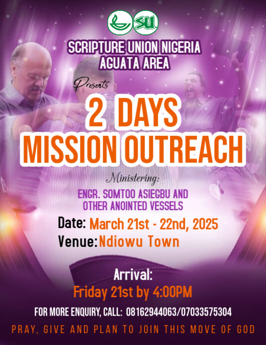 Copy of Purple Maximalist Mission Outreach Flyer Flyer (us Letter ...