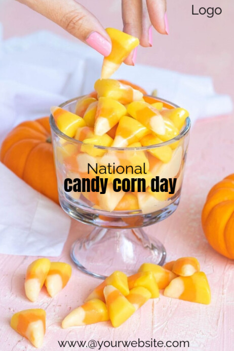 Copy of Purple Maximalist National Candy Corn Online Design Flyer ...