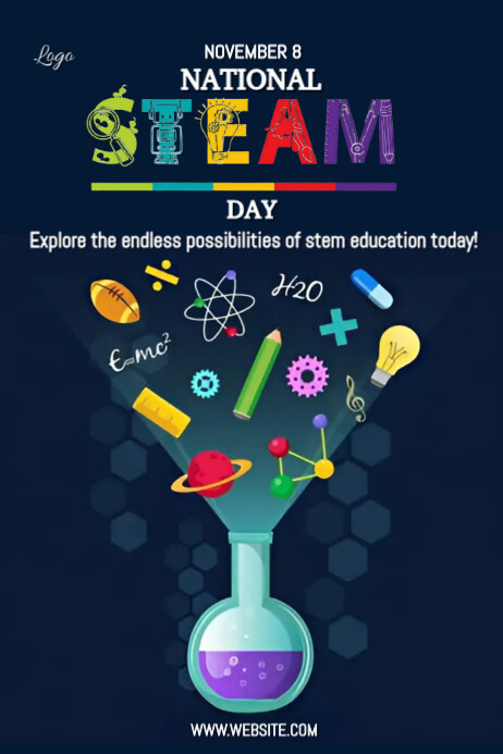 Copy of Purple Maximalist National Stem/ Steam Day Poster | PosterMyWall