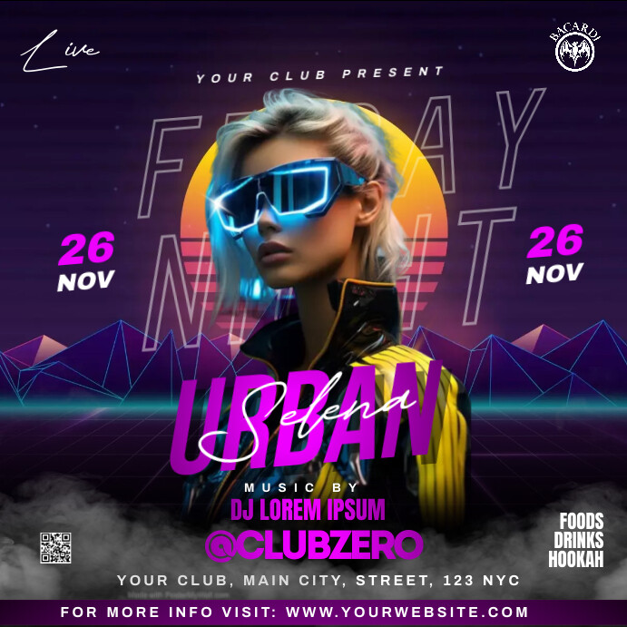 Purple Maximalist Party Template Instagram Po | PosterMyWall