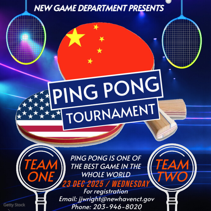 Purple Maximalist Ping Pong Tournament Instagram Post Template ...
