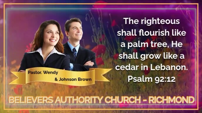 Copy of Purple Maximalist Psalm 92:12 The Righteous Shall Flourish ...