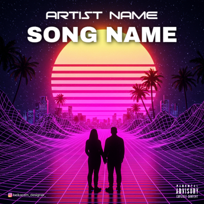 Copy of Purple Maximalist Retro Love Album Cover | PosterMyWall