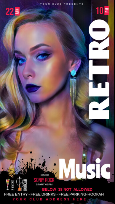 Copy of Purple Maximalist Retro Music Night Instagram Story | PosterMyWall