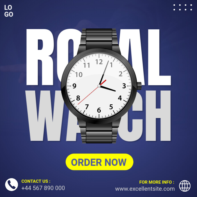 Copy of Purple Maximalist Royal Watch Retail Instagram Post | PosterMyWall
