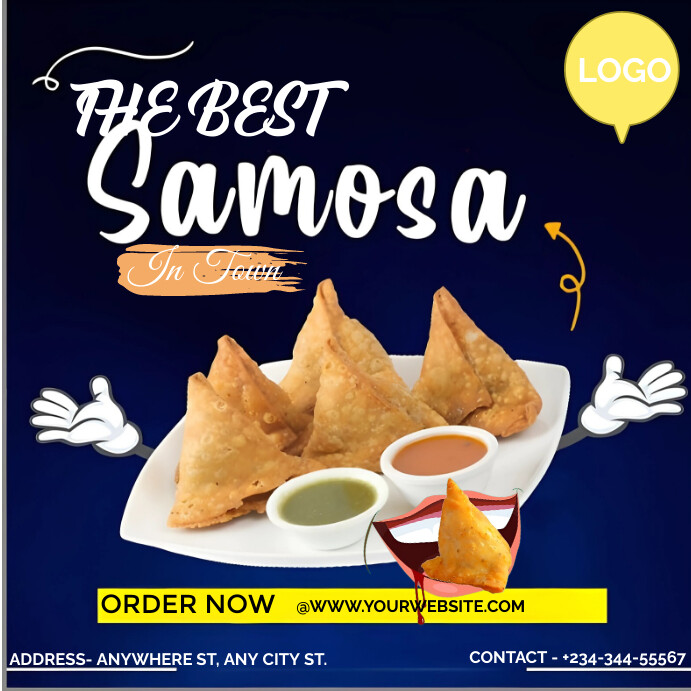 Copia de Purple Maximalist Samosa Sales Advert Instagr | PosterMyWall