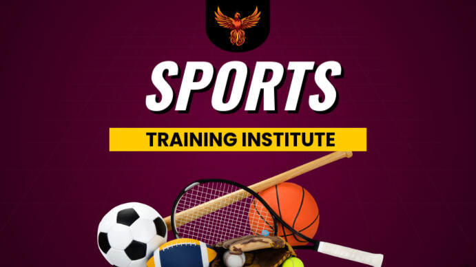 Purple Maximalist Sports Youtube Thumbnail Template | PosterMyWall