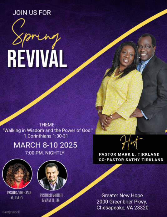 Copy of Purple Maximalist Spring Revival Flyer (us Letter) | PosterMyWall