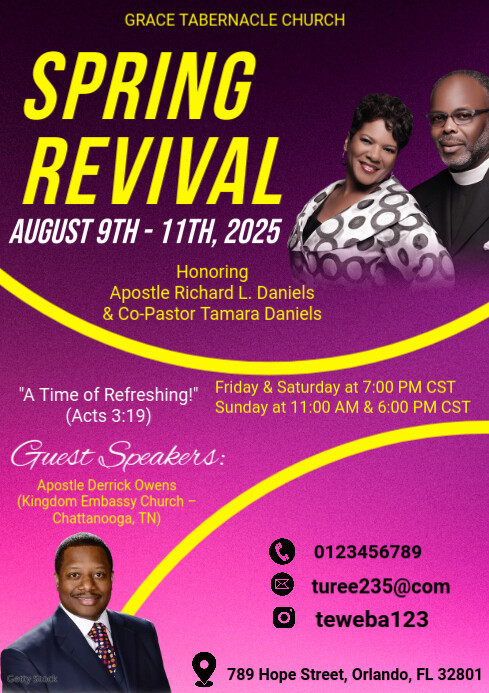 Copy of Purple Maximalist Spring Revival Flyer A4 | PosterMyWall