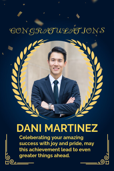 Purple Maximalist Success Spotlights Poster Template | PosterMyWall