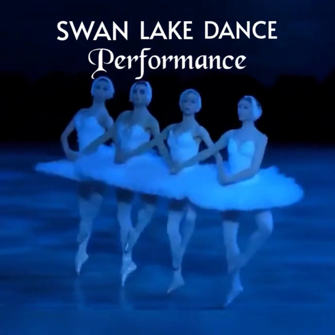 Plantilla de Purple Maximalist Swan Lake Dance Performance Instagram ...