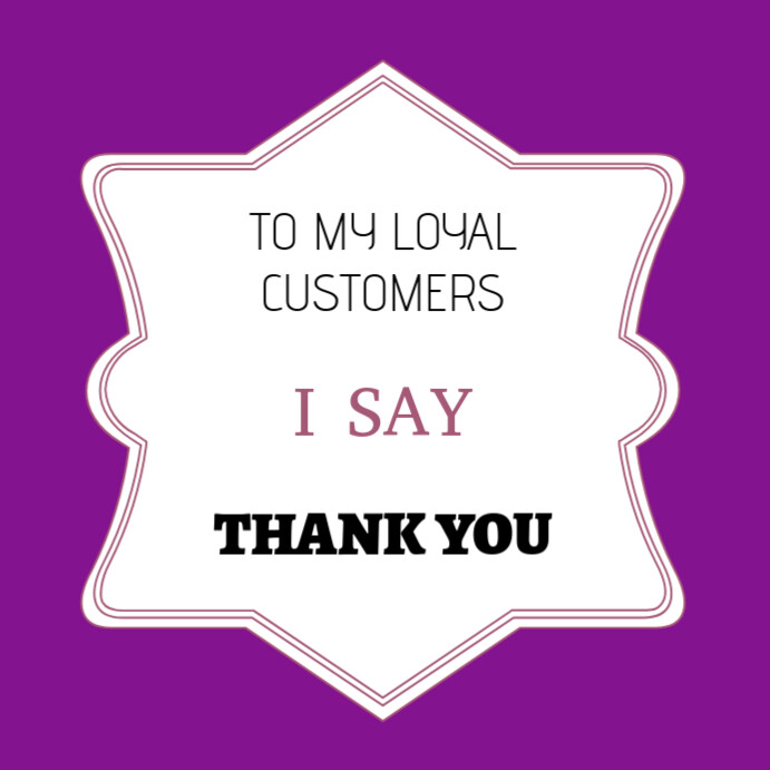 Purple Maximalist To My Loyall Customers, I Say Thank You Instagram ...