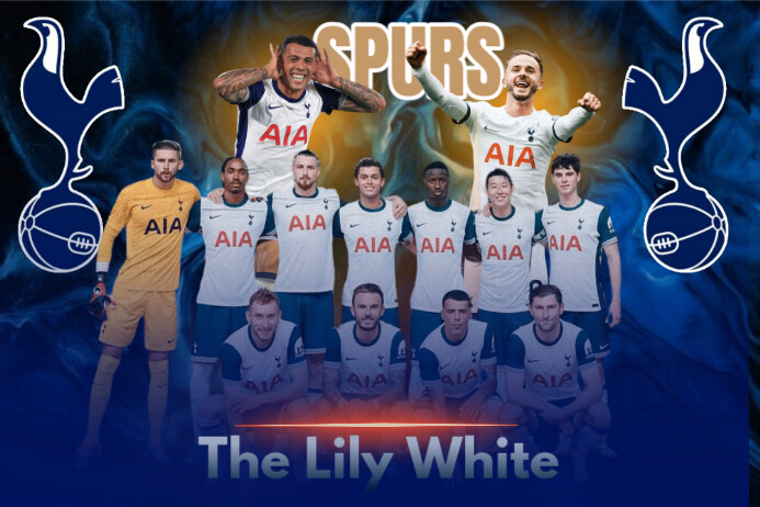 Copy of Purple Maximalist Tottenham Spurs Premiere League Poster ...