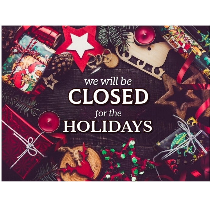 Copy of Purple Maximalist We Will Be Closed For The Holidays Banner Instagram Post | PosterMyWall