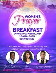 church breakfast flyer Template | PosterMyWall