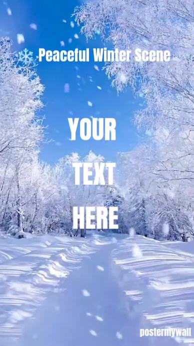 Copy of Purple Maximalist 🌨️ Snowfall Wonderland Background Digital Display (9:16) | PosterMyWall