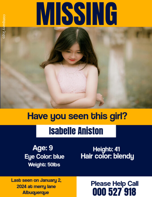 Purple Missing Person Flyer (us Letter) Template | PosterMyWall