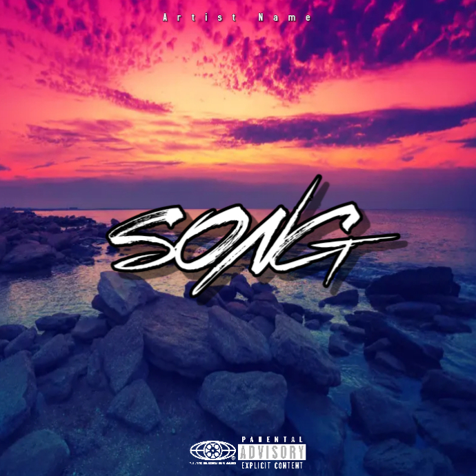 Purple mixtape cover Album Cover Template | PosterMyWall