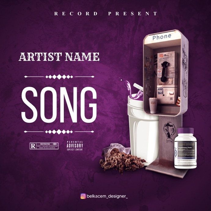 Copy of purple mixtape cover | PosterMyWall