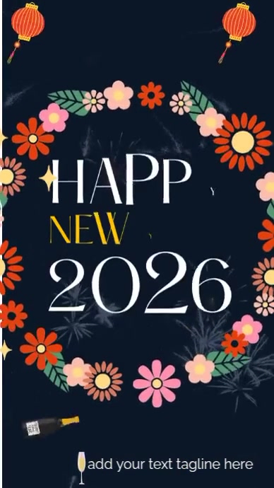 Plantilla de Purple Modern & Minimal “new Year 2026 Countdown Portrait ...