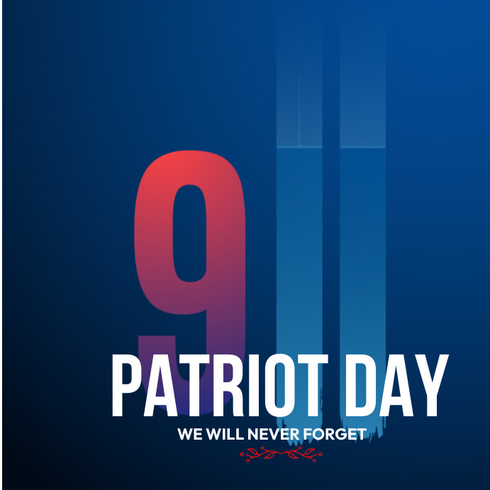 Purple Modern & Minimal 911 Day Instagram Pos Template | PosterMyWall