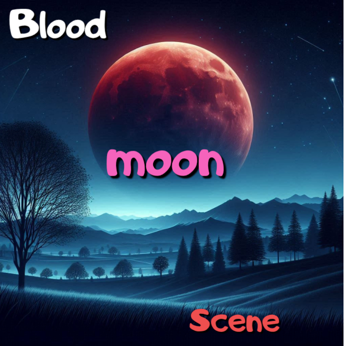 Plantilla de Purple Modern & Minimal Blood Moon Scene Instagram Post ...