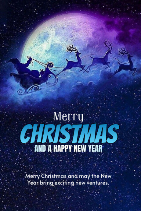 Purple Modern & Minimal Christmas Poster Template | PosterMyWall