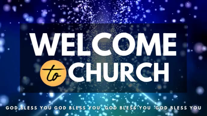 Purple Modern & Minimal Church Welcome Digital Display Video Template ...