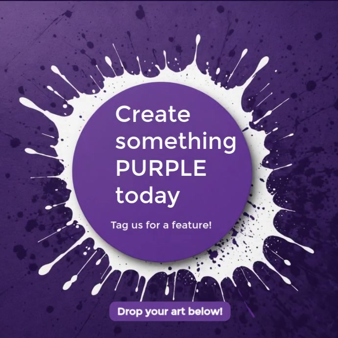 Purple Modern & Minimal Community Engagement Post Template For A ...