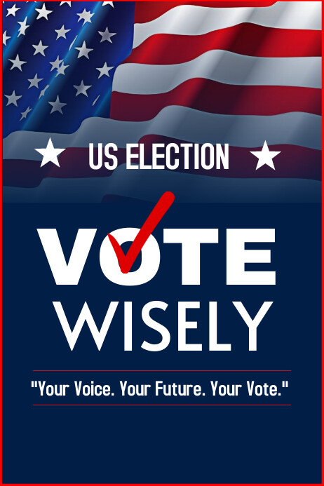 Purple Modern & Minimal Election Poster Template | PosterMyWall