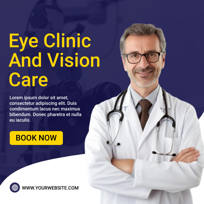 Copy of Purple Modern & Minimal Eye Clinic And Vision | PosterMyWall